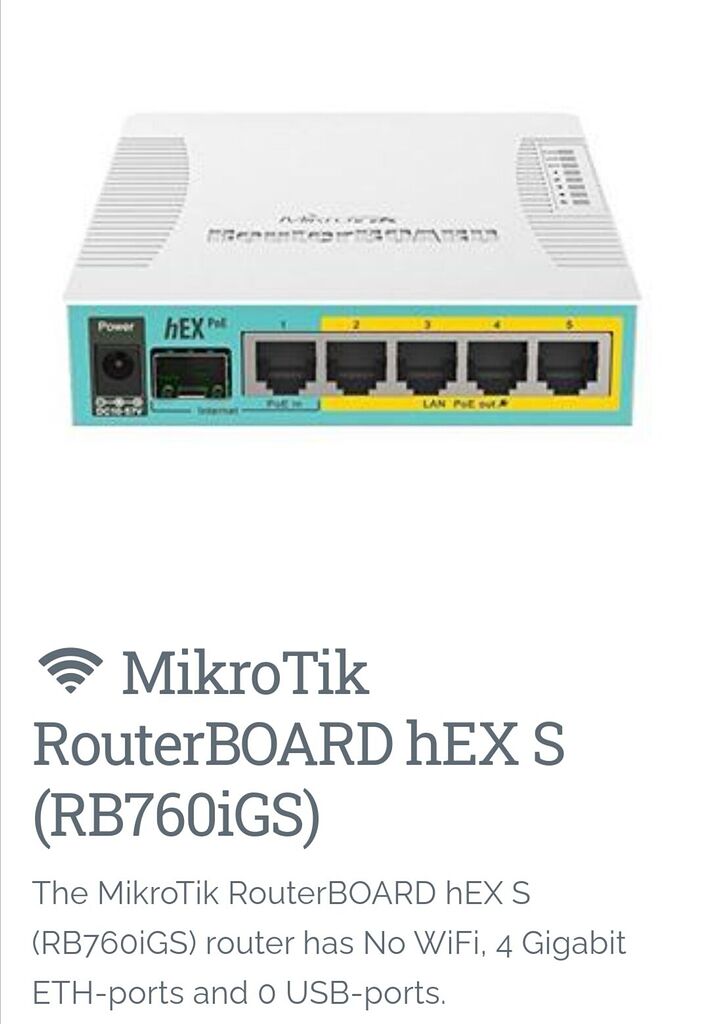 Configurer un routeur MikroTik RouterBOARD hEX S - Tech - Forum Geekzone